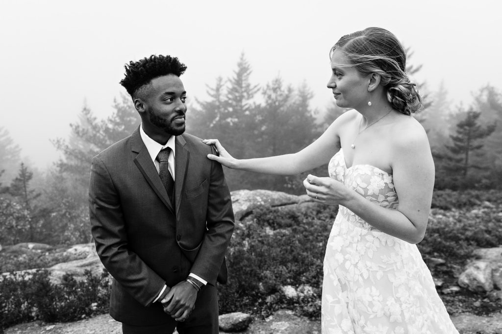 Molly & Levi's Foggy Acadia Wedding | Kate Crabtree Photography